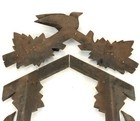 Cuckoo Clock Frame 15-3/4 inches tall and Crown Unusual Carving - GL67 ...