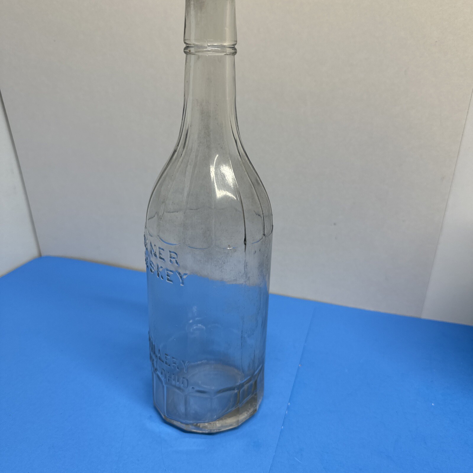 Hayner Whiskey Distillery Antique Clear Glass Bottle Troy Ohio 1897 11. ...