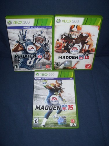 Madden Game Lot 12,13,15 EA Games XBOX 360 Used | eBay