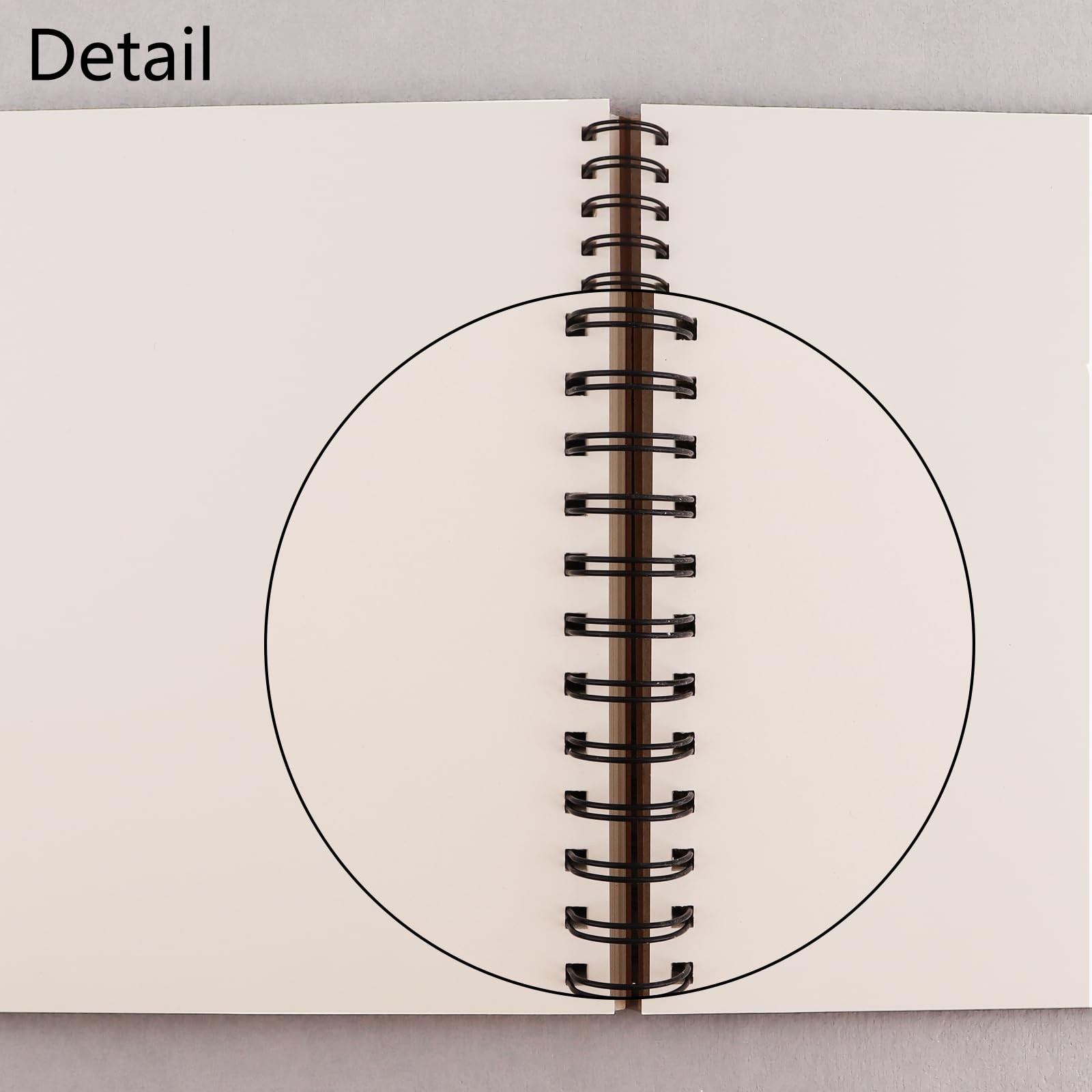 8.6 inch x11.4 Inch Spiral Sketch Book Large Notebook（Built-in drawing ...