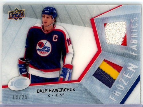 2008-09 Upper Deck Ice Frozen Fabrics #FFHW Dale Hawerchuk JERSEY PATCH ...