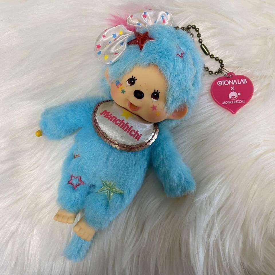Monchhichi Keychain Plush Toy Bag Charm Star Japanese OTONALAB Edition ...