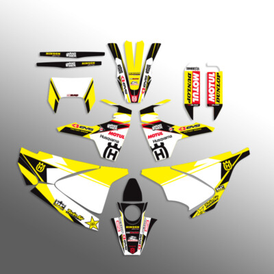 2015 - 2021 Husqvarna SUPERMOTO 701 GRAPHICS FACTORY : YELLOW RACING ...