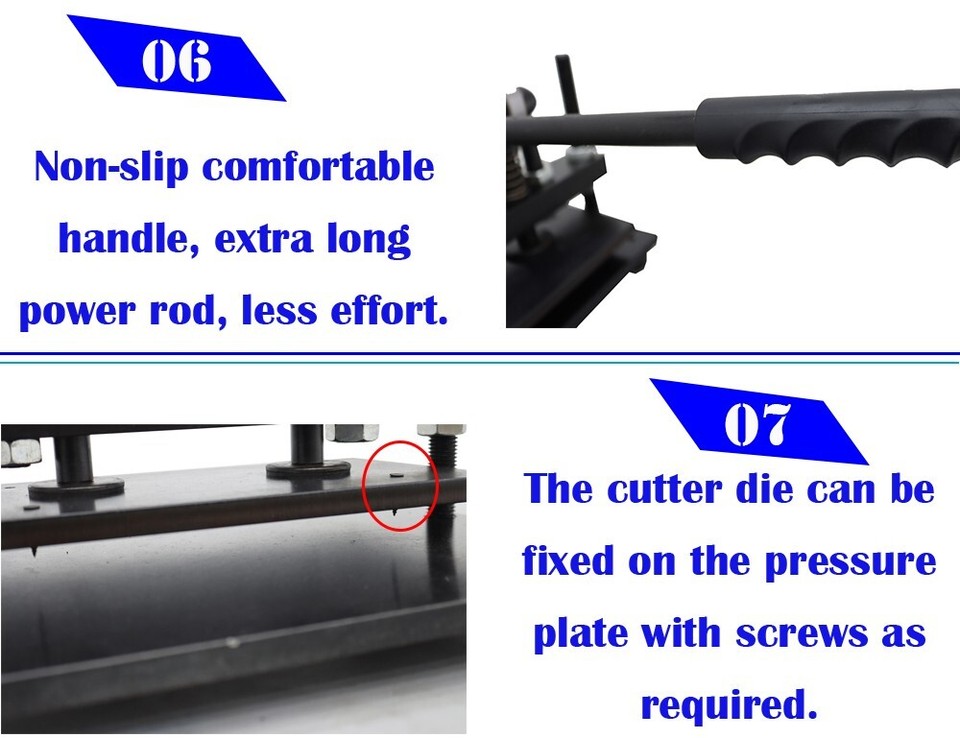 Heavy-duty Manual Leather Cutting Machine 1.5T Preesure Die Cutter ...