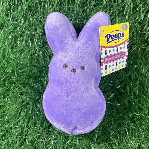 New Peeps Easter Purple Bunny Backpack Clip Plush 4.5 in. Small ...