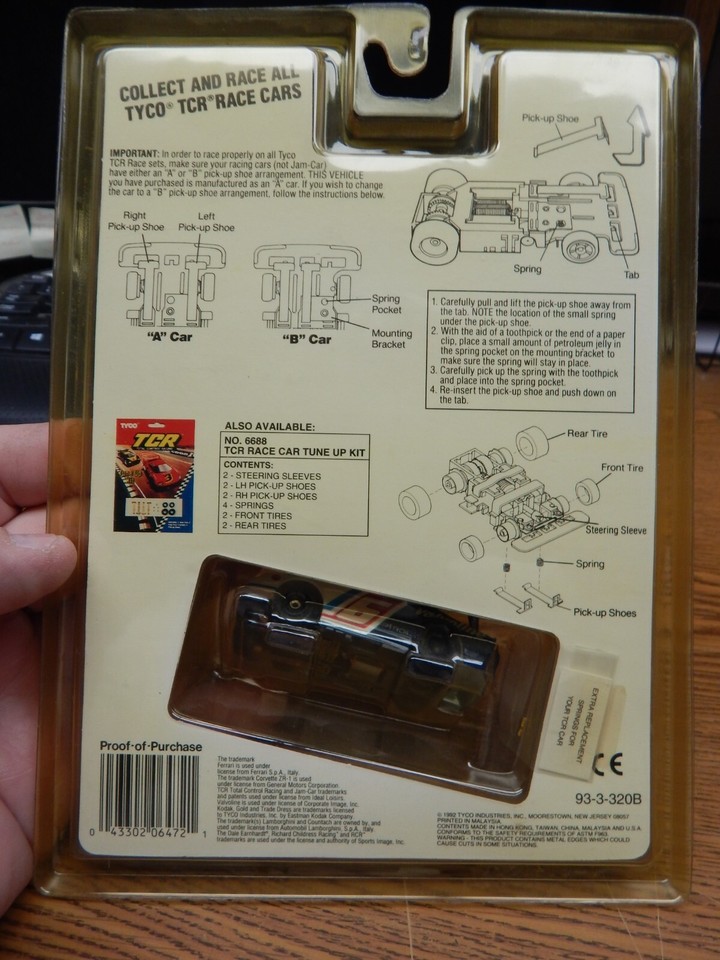 TYCO TCR VALVOLINE #6 NASCAR SLOTLESS SLOT CAR NIP HO SCALE LQQK | eBay