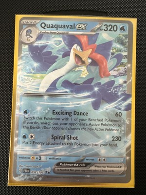 Pokémon TCG Quaquaval EX Scarlet & Violet - Paldea Evolved 052/193 Holo ...