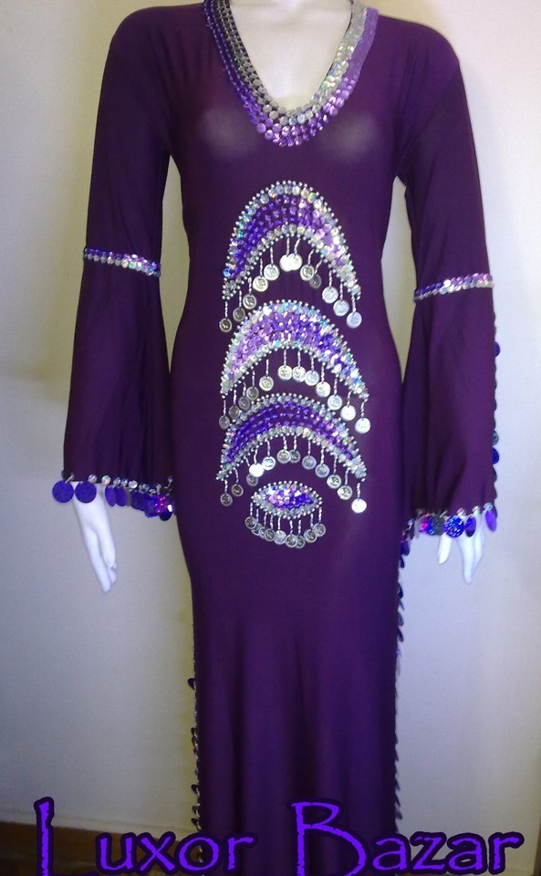 Egyptian Belly Dance Costume Saidi Dress, Baladi Galabeya, Fallahi ...