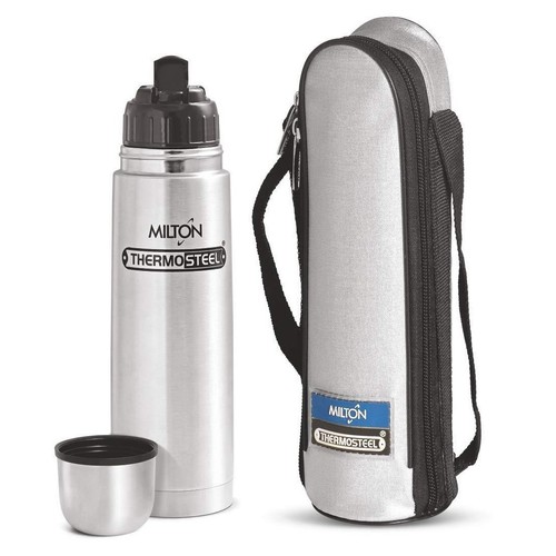 Milton Thermosteel Flask, 1000ml 24 Cold/Hot Vacuum Bottle Tea Coffee ...