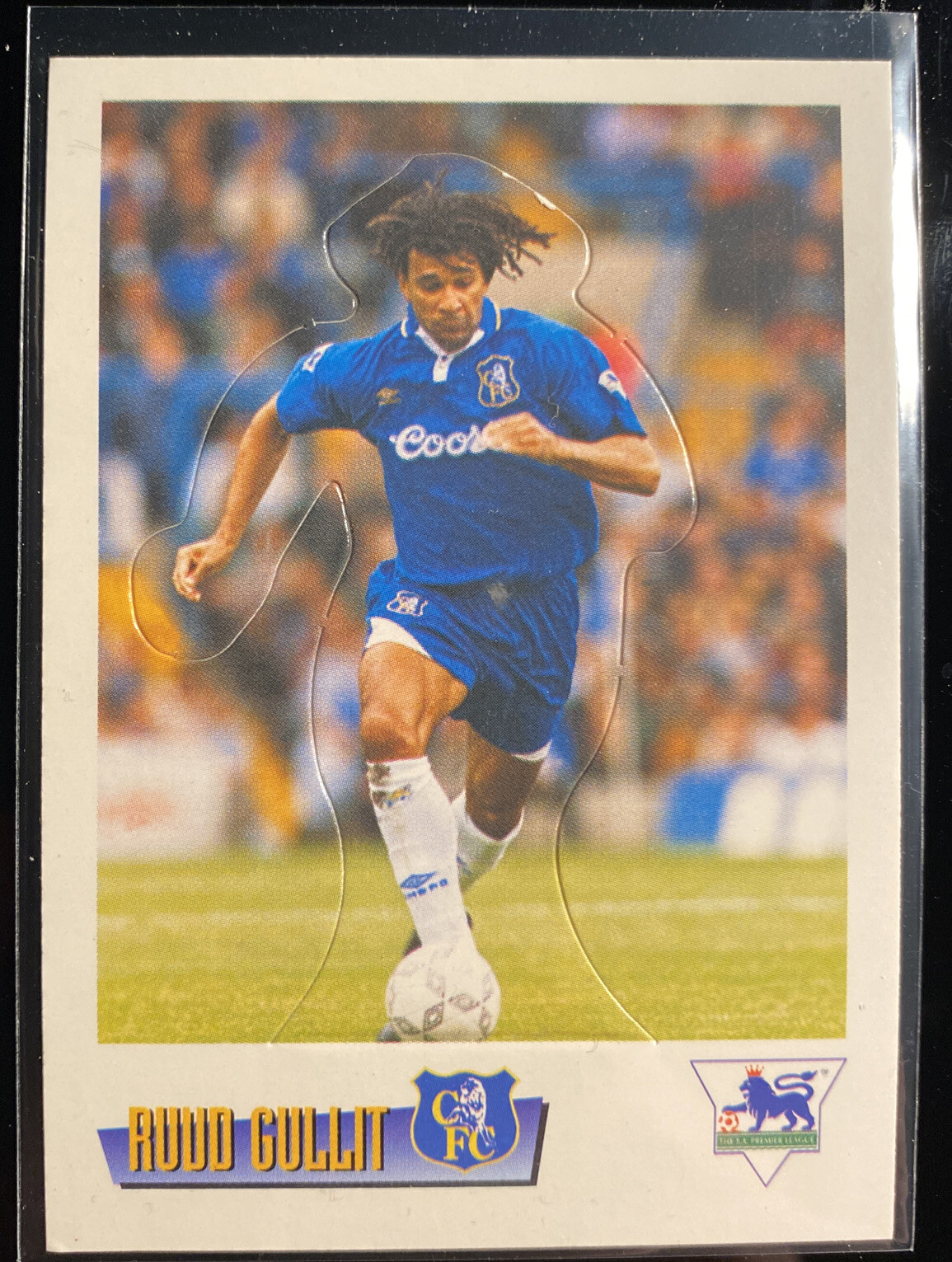 Rudd Gullit Chelsea FC Cut-out Merlin 1996 Premier League Soccer Card ...