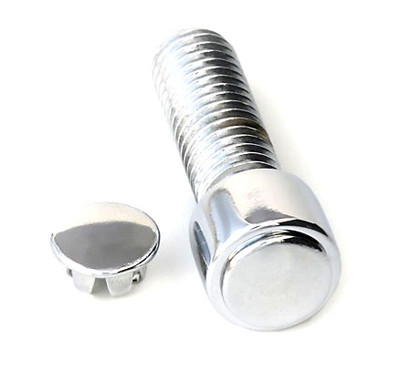 10 Chrome Allen Head Bolt Plugs Caps Inserts 1/4" 6MM M6 | 4 in | 6 mm ...