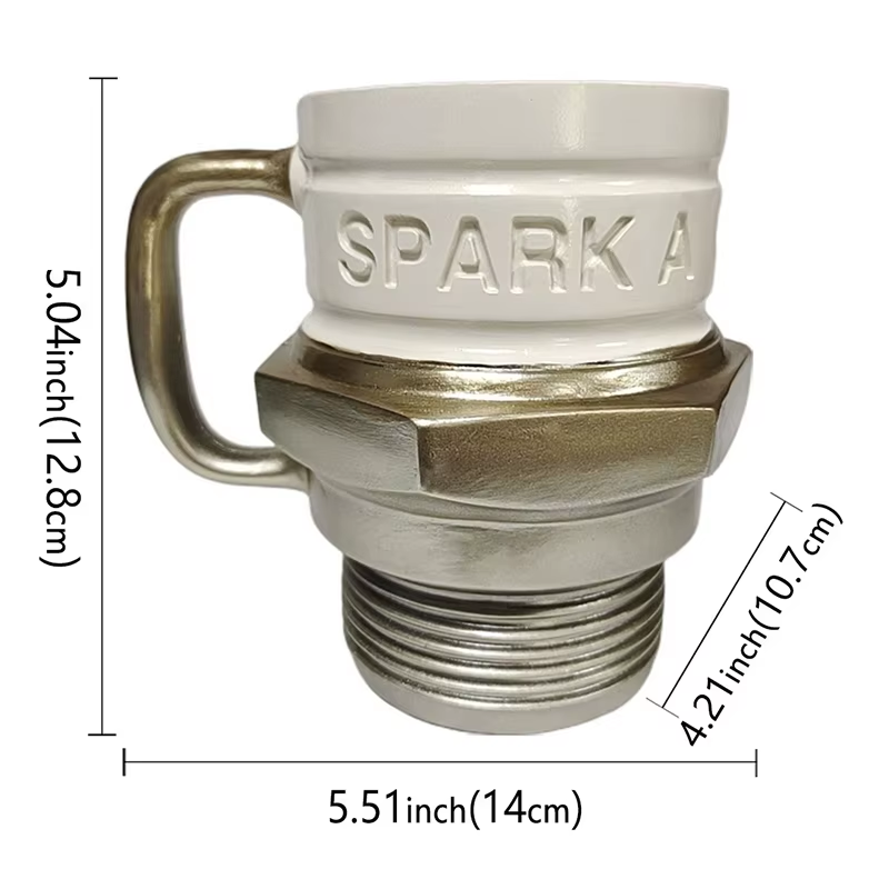Spark Plug Coffee Mug Automotive Engine Design Gift for Car Lovers ...