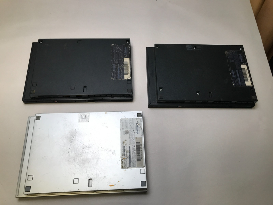 Lot Of 3 PS2 PlayStation 2 Slim Console Only For Parts Or Repair ...