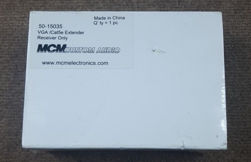 VGA / Cat5e Extender Audio Receiver - MCM Electronic Receiver Only New In Box | eBay