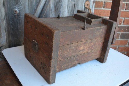 Antique Primitive Hand Made Wood Tobacco Grinder | eBay