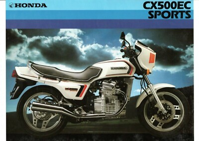 1982 HONDA CX500EC SPORTS TOURING BIKE 2 page Motorcycle Sales Brochure ...