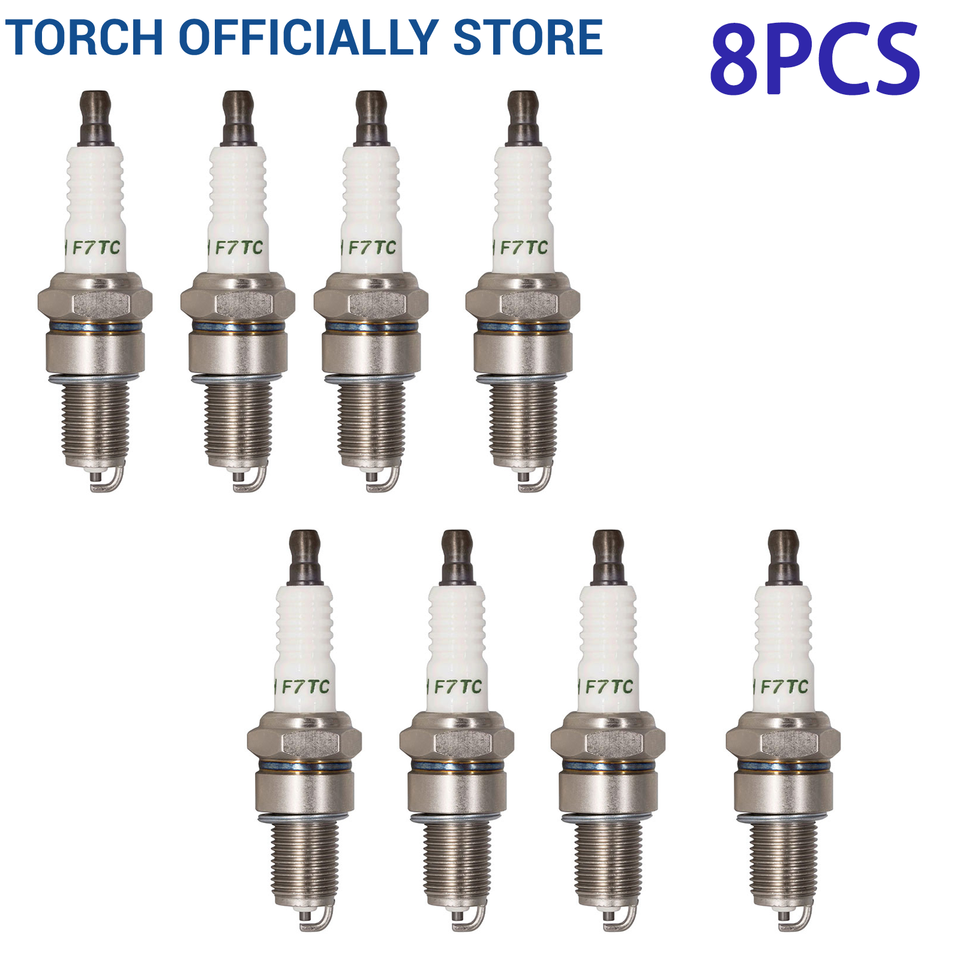 8PK TORCH F7TC Spark Plug for NGK 3785 BP7ES for DENSO W22EP-U Spark ...