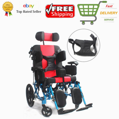 Reclining Foldable Pediatric Wheelchair For Kids Cerebral Palsy 21 ...