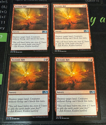 Tectonic Rift X4 M19 2019 Core Set Magic the Gathering MTG | eBay