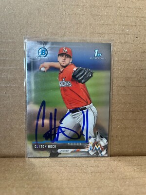 Colton Hock In Person IP Hand Signed Auto Baseball Card | eBay