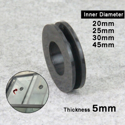 Wiring / Tube Grommets for 5mm Thick Glass, Rubber Grommet Open, sie ...