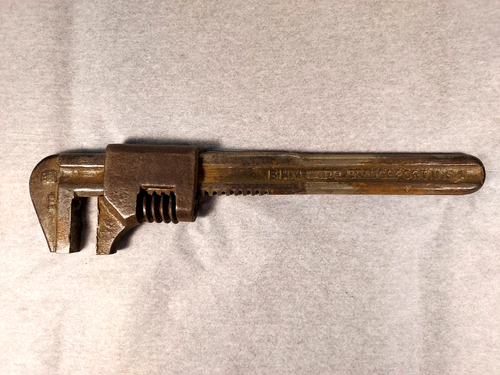 Vintage 8" Adjustable Wrench Spud Monkey BHM Corp. Bridgeport USA | eBay