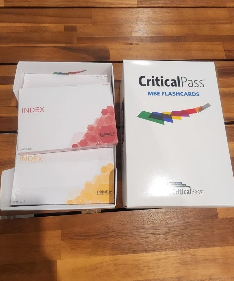 Critical Pass MBE Flashcards 2025 - Brand New - Flashcards Bar Exam | eBay