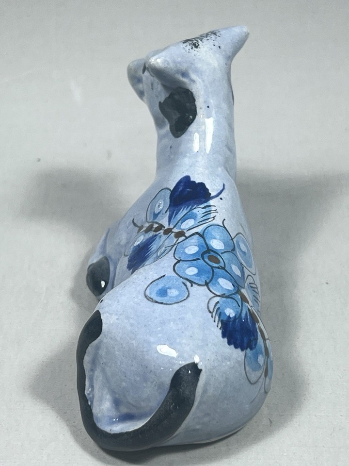 Cow Figurine Mexican Tonala Folk Art for Nativity Set Handmade ...