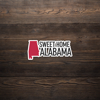 Sweet Home Alabama - State Pride Silhouette Sticker Decal for Southern ...