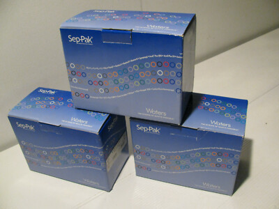 3 Boxes of 100 (300 total) New Waters SEp-Pak Vac 1CC (50mg) Silica ...