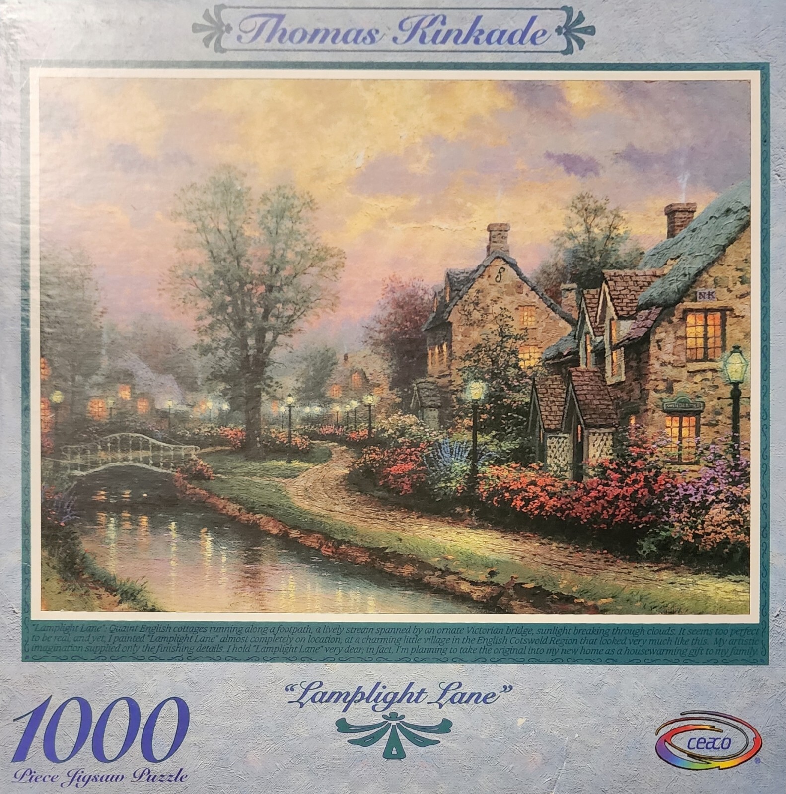Thomas Kinkade Lamplight Lane 1000 Piece Jigsaw Puzzle 210813310771 | eBay