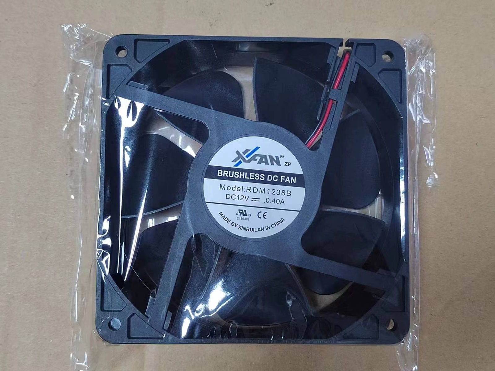 XFAN BRUSHLESS DC FAN MODEL RDM1238B 12V 0,40A Double Ball Cooling Fan ...