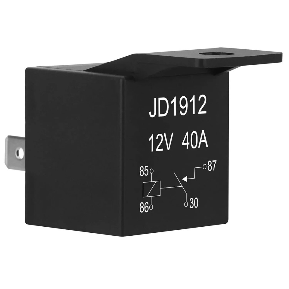 JD1912 Automotive Relay 4-Pin 40A 12V SPST Switch Relay 12v jd1912，Car ...
