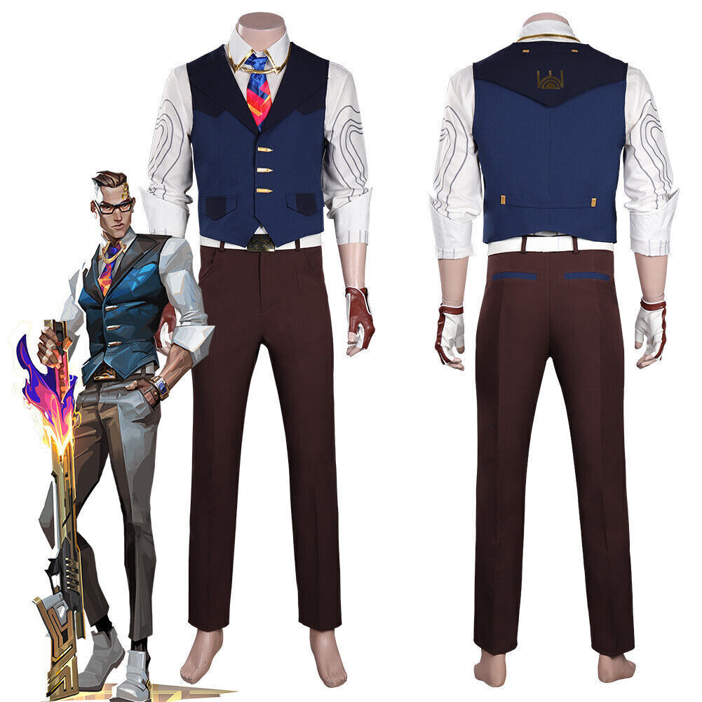 Game Valorant Chamber Cosplay Costume Valorant Uniform Outfits White ...