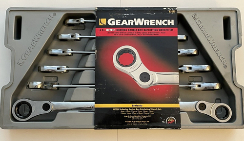 GearWrench 85490 - 6 Pc. Metric Indexing Double Box Ratcheting Wrench ...