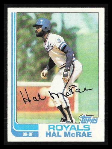 Hal McRae 1982 Topps #625 Kansas City Royals | eBay