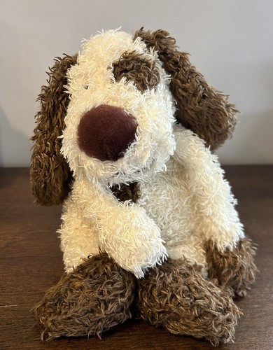 Jellycat Bunglie Malcom Mutt Dog Plush 10" Stuffed Animal Cream Brown ...