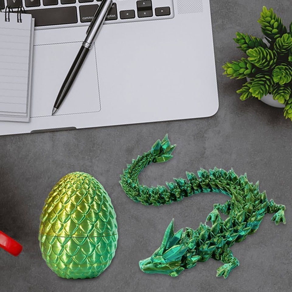 3D Printed Dragon Egg Articulated Dragon Fidget Toy Gifts for Home ...