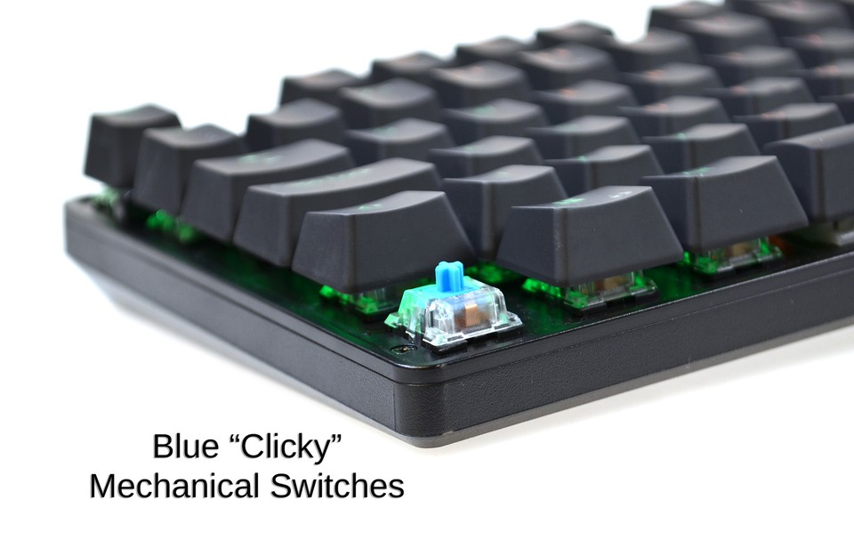 Mechanical Keyboard LED Illuminated Blue Switches Aukey KM-G16 UK ...