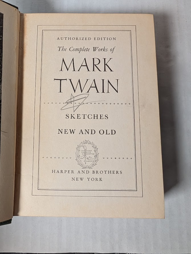 Mark Twain 24 Book Set Harper & Brothers Vintage Hardcover Collection ...
