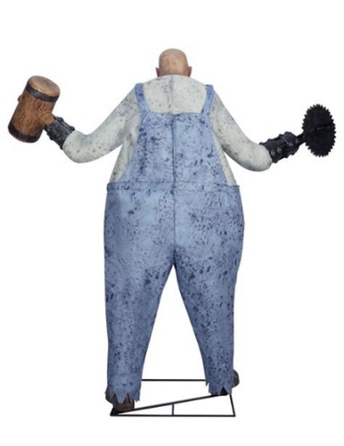 Halloween Animated Prop 6 Ft. Buzzsaw Animatronic Spirit Halloween Rare ...