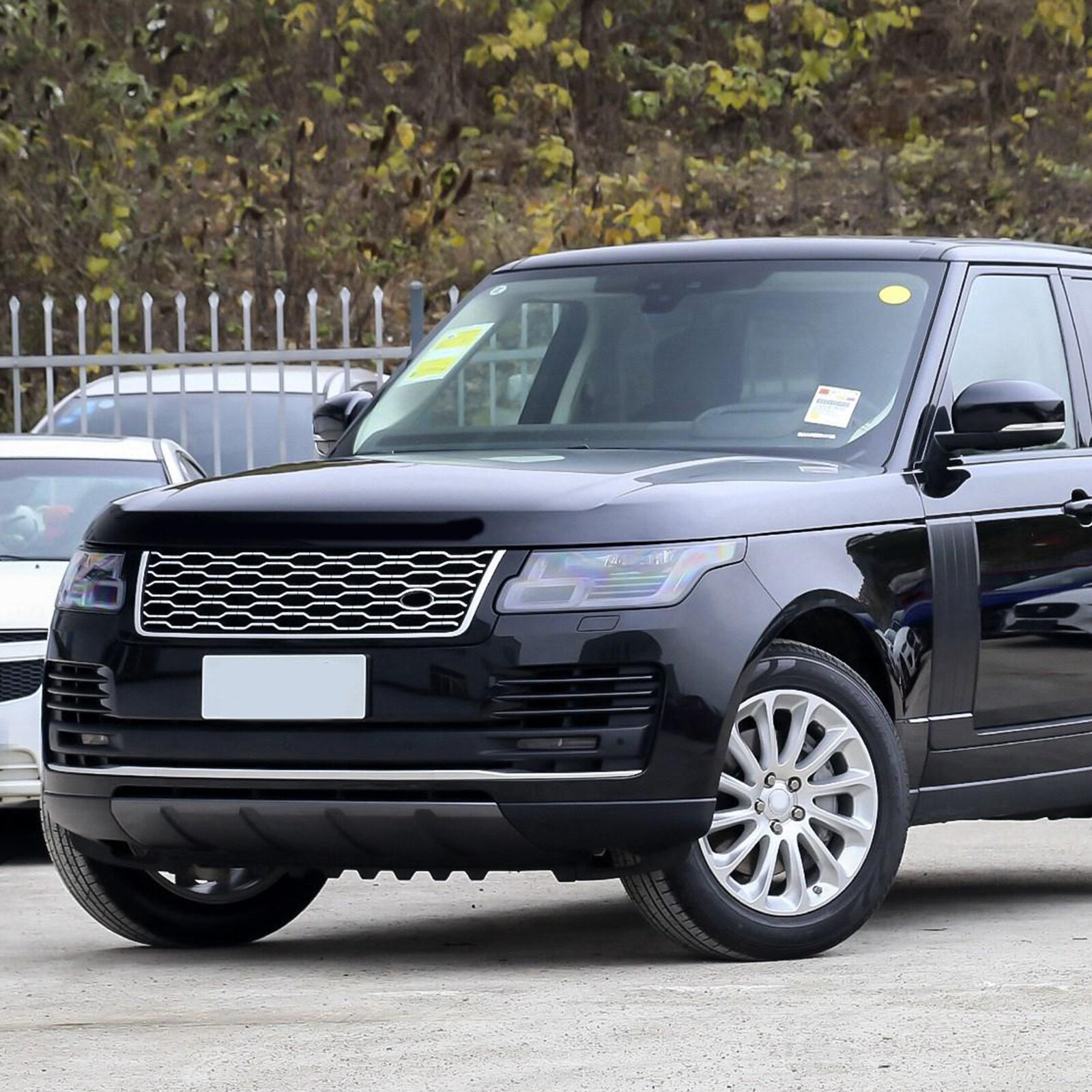 Front Bumper Skid Plate Cover Trim Tow Hook Cover Black For LR117512 ...