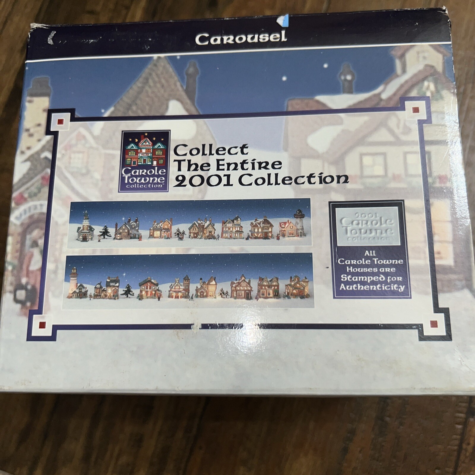 Christmas Carousel Horse Carole Towne Collection 2001 With Box ...