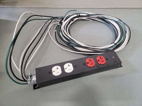 HUBBELL, INC. 11" Metal Plug Track 2 Pole 3 Wire 20A/125V | eBay