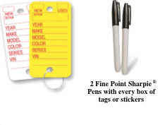 GENUINE VERSA TAG POLY TAG KEY TAGS YELLOW 250 | eBay