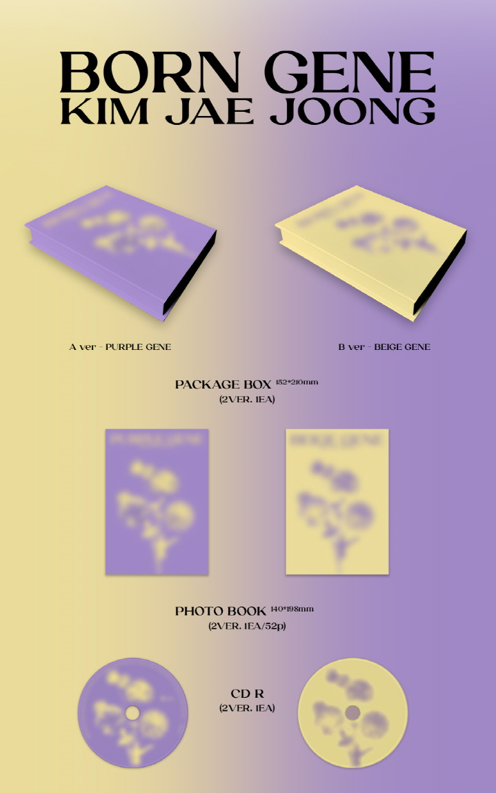 KIM JAEJOONG - 3rd Album Born Gene + Store Gift Photos | eBay
