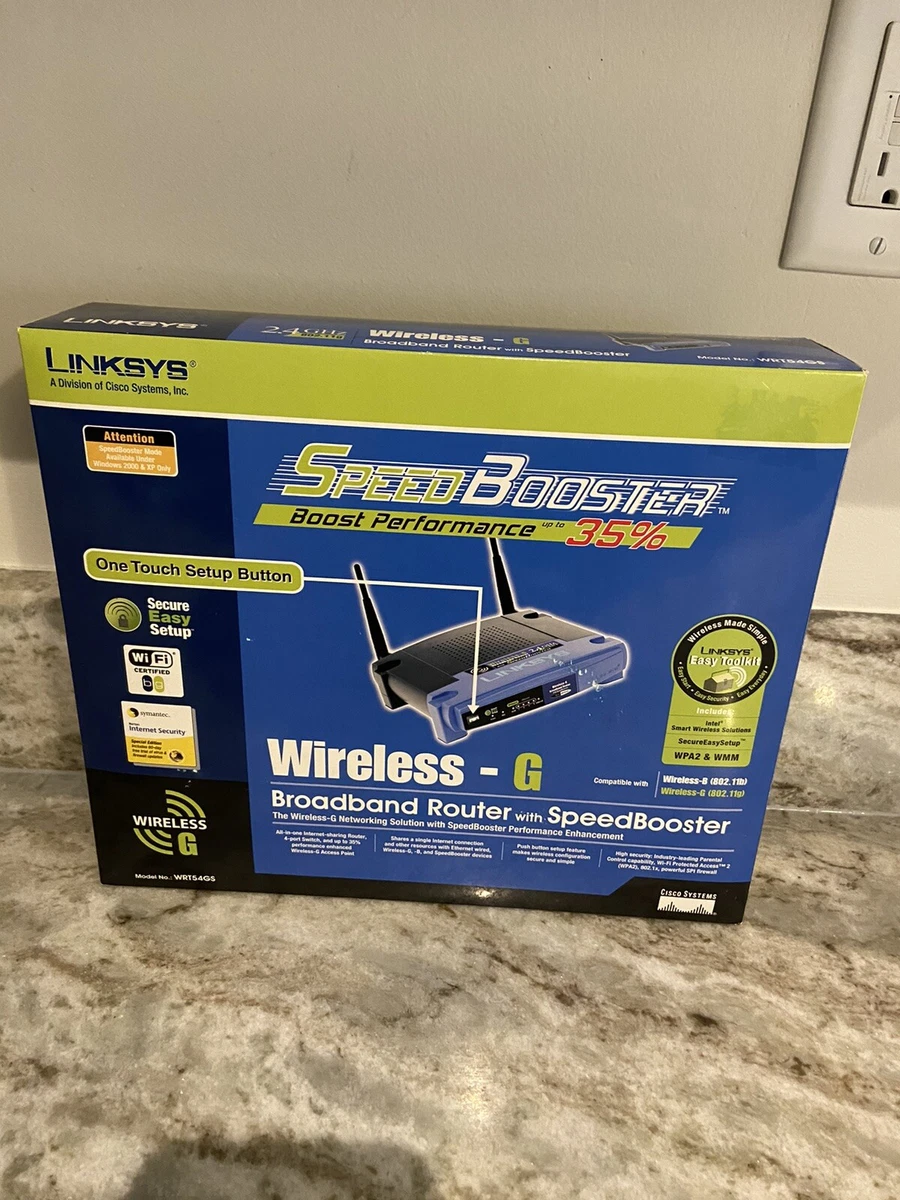 Linksys Wireless G Router With Speedbooster