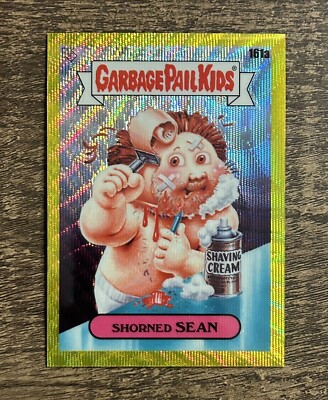 2021 Garbage Pail Kids Chrome 4 Shorned Sean 161a Yellow Wave Refractor ...