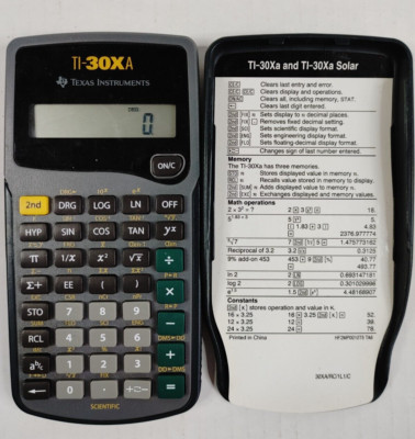 Texas Instruments TI-30Xa Scientific Calculator 33317029990| eBay