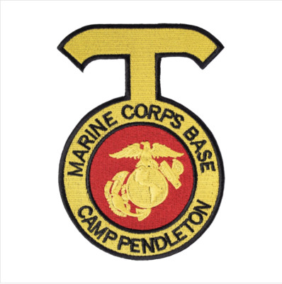GENUINE U.S. MARINE CORPS PATCH: CAMP PENDLETON BASE LOGO 5 1/4" - COLOR | eBay